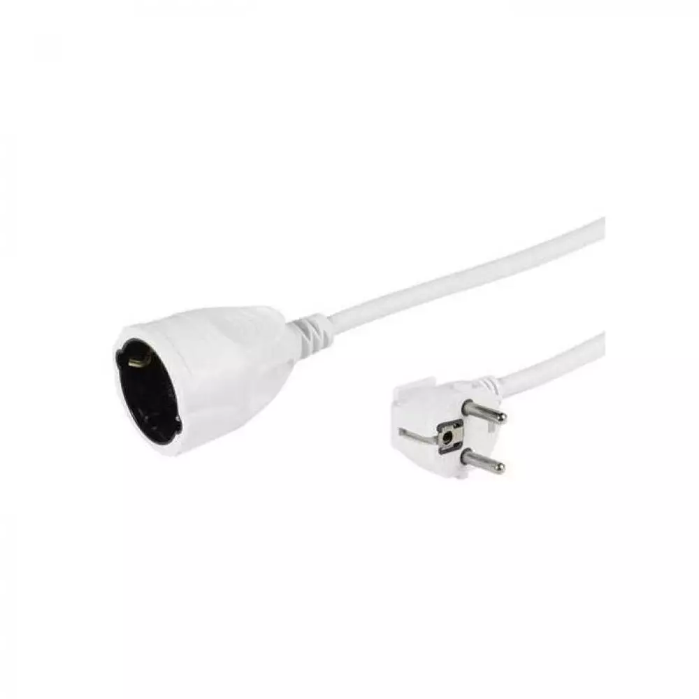 Alargo enchufe schuko Vivanco 15484 longitud 3m blanco | Puntronic